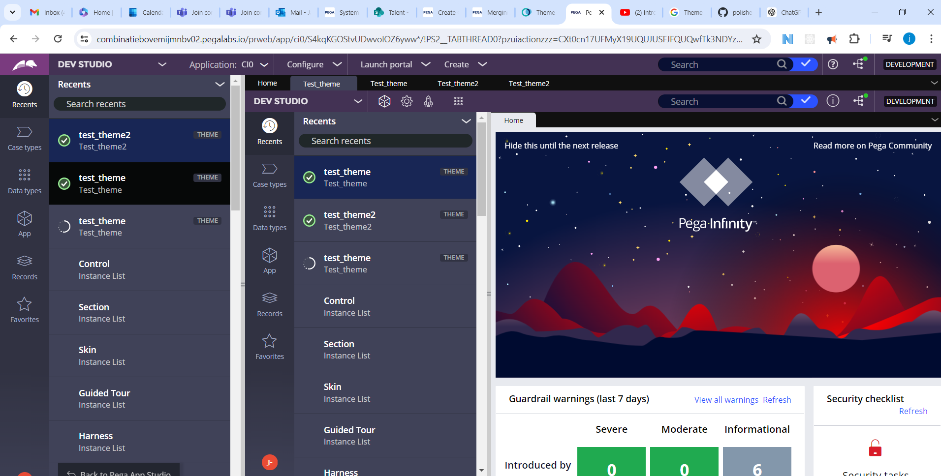 Dev studio opens inside dev studio | Support Center